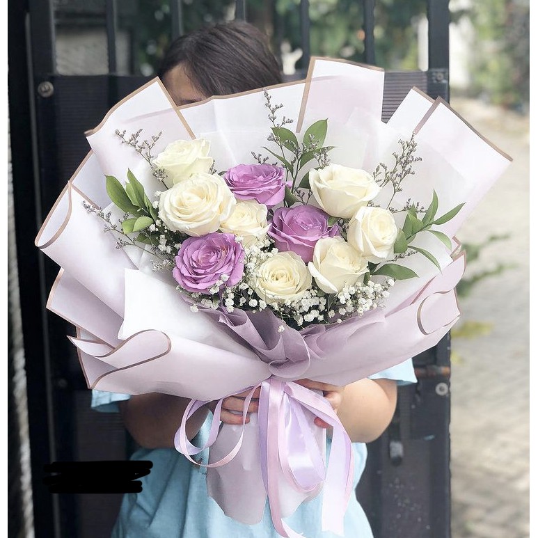 Jual Bouquet Buket Bunga segar Mawar 10 tangkai Indonesia|Shopee Indonesia