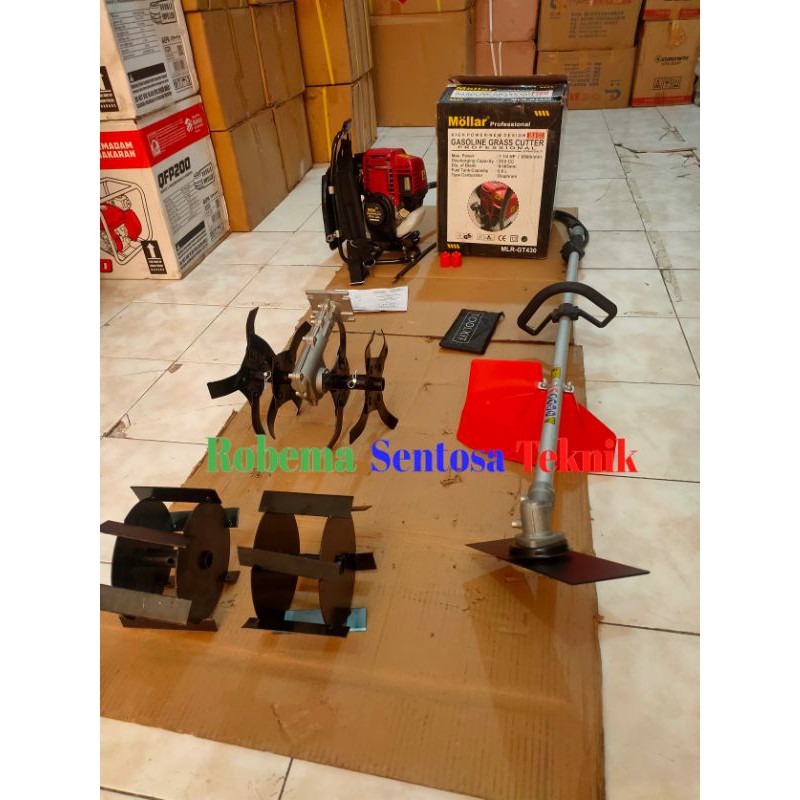 Jual Mesin Potong Rumput "Honda GX35" merk MOLLAR 4 Tak | 3 Mata Pisau | Penggembur Tanah ...
