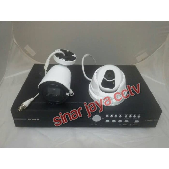 Jual PROMO PAKET CCTV 4CHANEL AVTECH 2MP (2CAMERA) | Shopee Indonesia