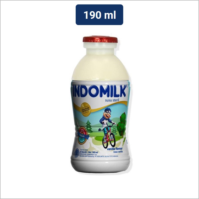 Jual Indomilk Susu Steril Rasa Vanilla 190 ml | Shopee Indonesia