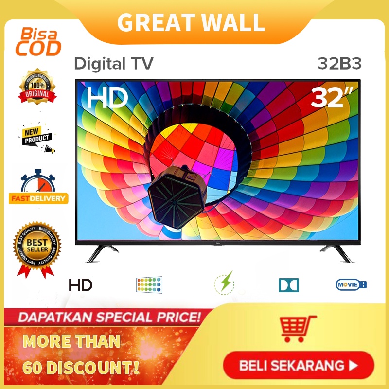 Jual *GREAT WALL* TV LED 32 INCH tv digital smart tv wifi televisi ...
