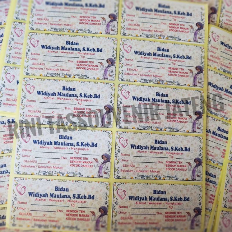 Jual etiket sirup etiket syrup etiket obat label stiker obat label ...