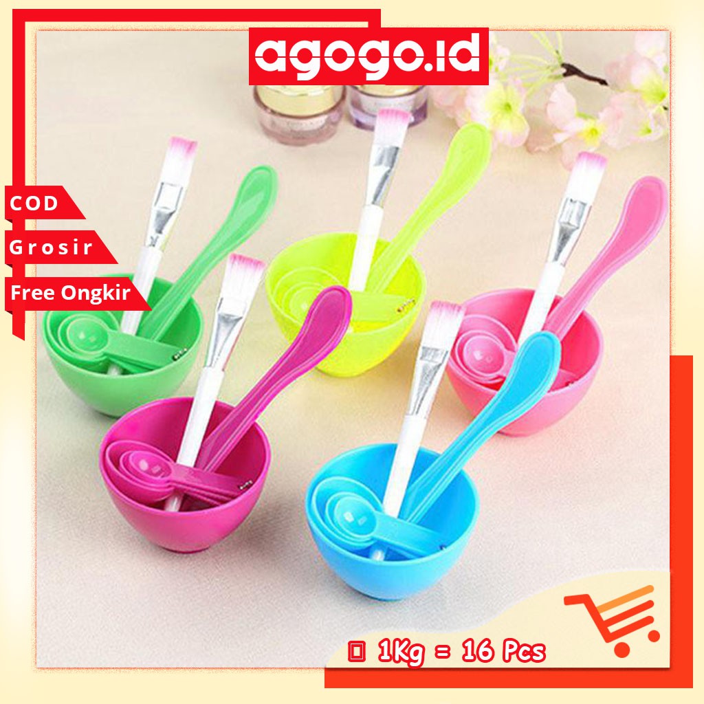 Jual AGG-05 Mangkok Masker / Mangkuk Masker Lengkap 1 Paket Plus Kuas ...