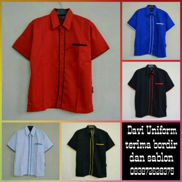 Baju Kemeja Seragam Promosi / Kemeja Seragam Kerja Kantor / seragan ...