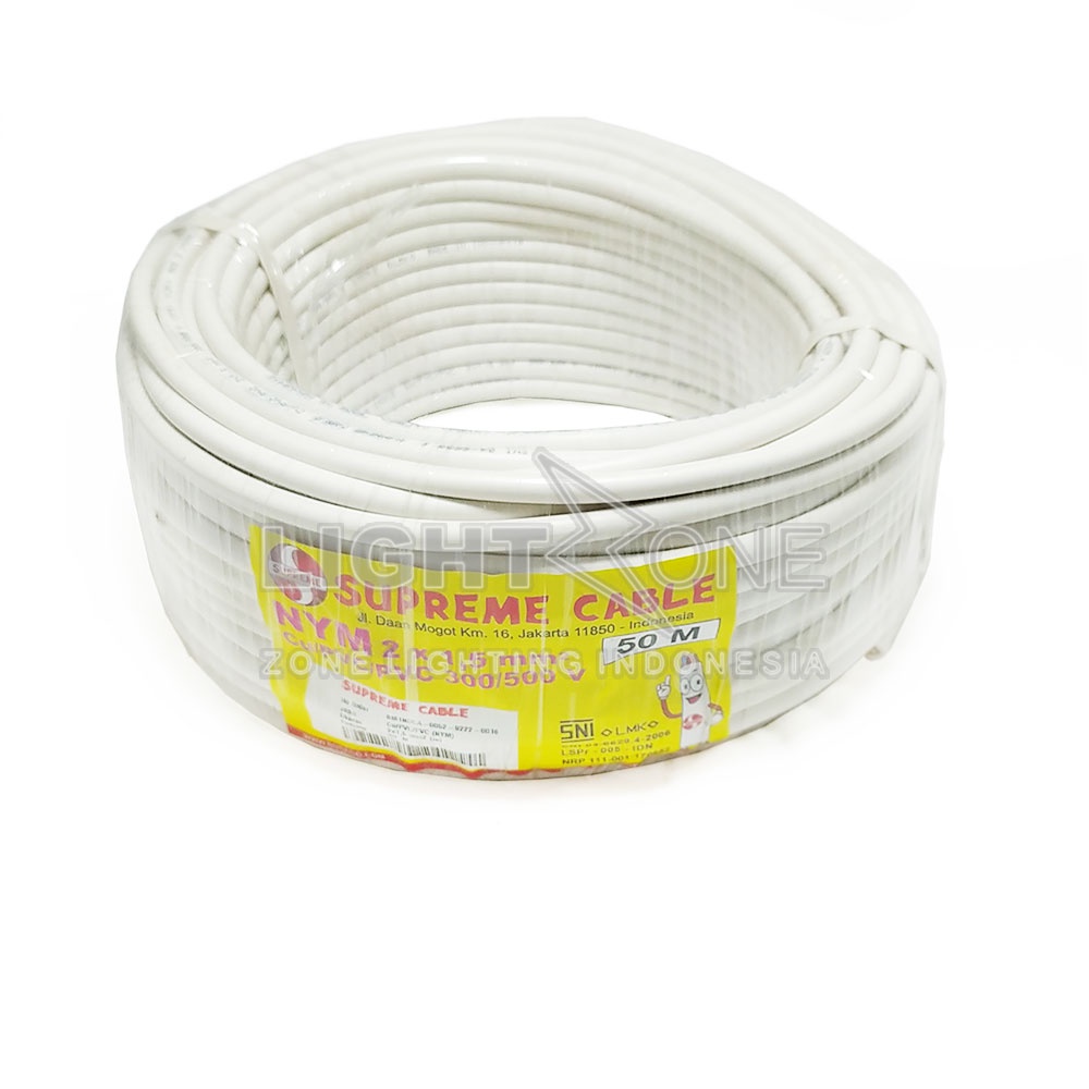 Jual Kabel Listrik Supreme NYM 2x1.5 2 x 1.5 roll @50m | Shopee Indonesia