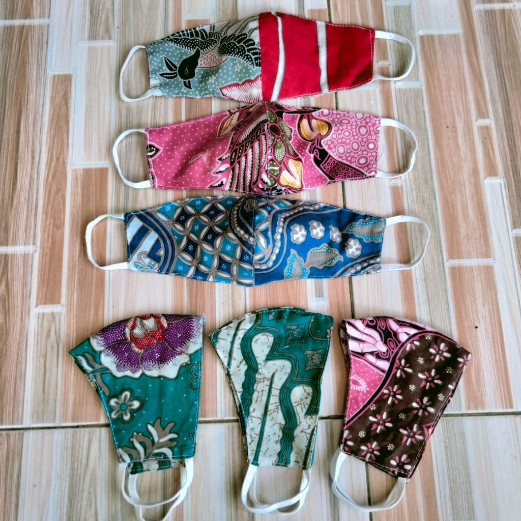 Jual Masker Kain 2 Play Motif Batik per( 3 pc ) | Shopee Indonesia