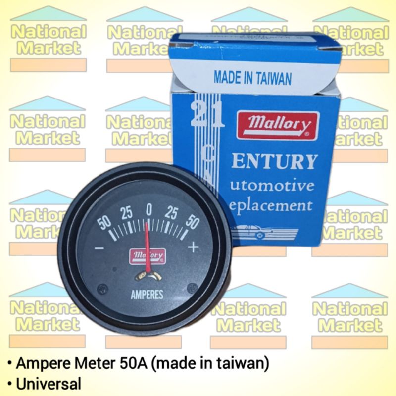 Jual 29601 Amper Meter 50A MALLORY Ampere Meter 50 A Taiwan | Shopee ...