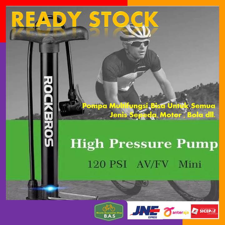 Jual Rockbros A320 Pompa Sepeda Mtb Outdoor Gunung Portabel Kompa Air ...
