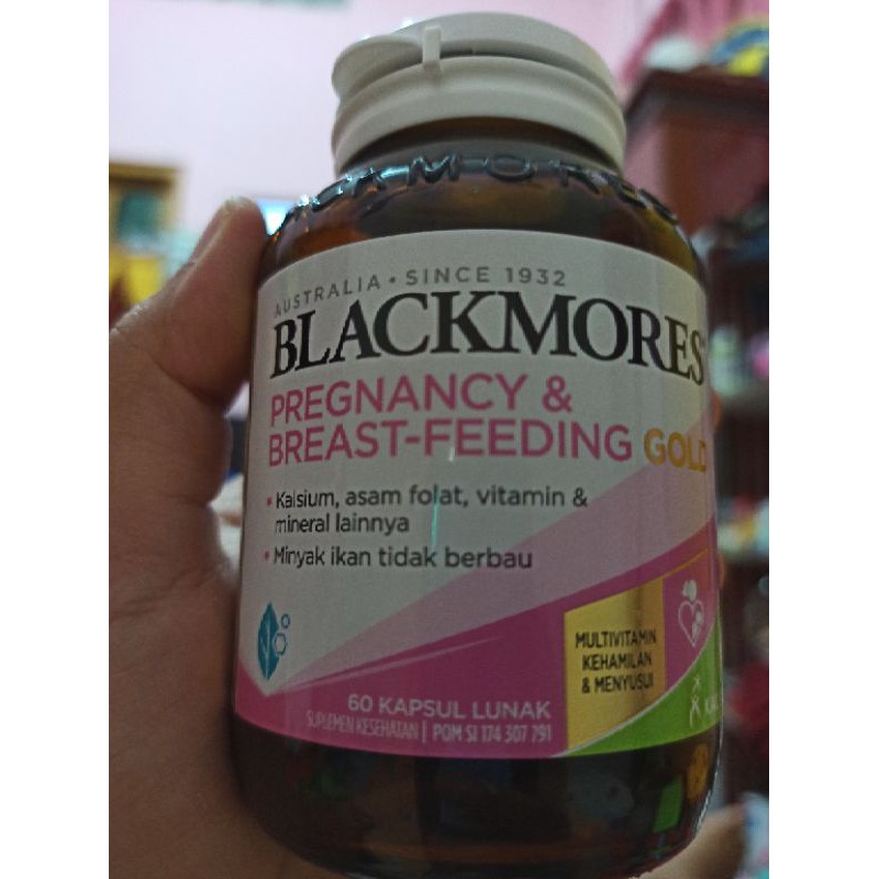 Jual Blackmores pregnancy & breastfeeding gold original (isi tinggal 55 ...