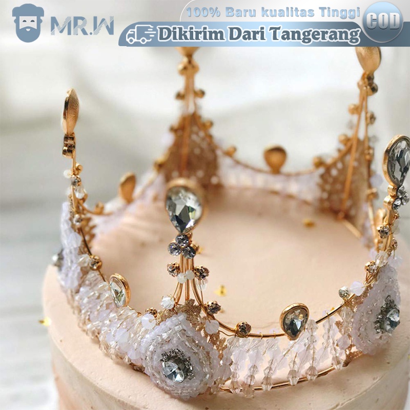 Jual Topper Kue Mahkota Ratu/Crown Birthday Cake Decoration/Topper Kue ...