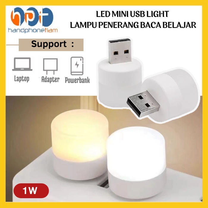 Jual Lampu LED Mini Usb Light Bulb Portable Lampu Kecil Darurat Penerangan Camping Tidur Belajar ...