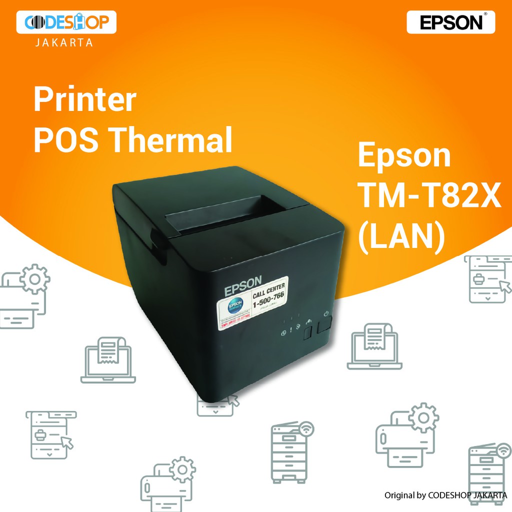 Jual Printer Cetak Struk Thermal Epson TM T82X TMT82X LAN | Shopee ...