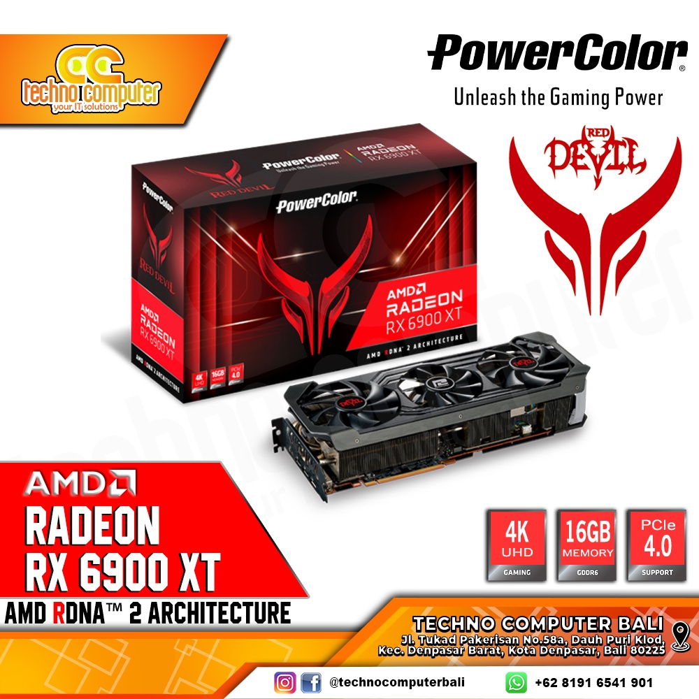Jual VGA POWERCOLOR AMD Radeon RX 6900 XT RED DEVIL 16GB GDDR6 ...