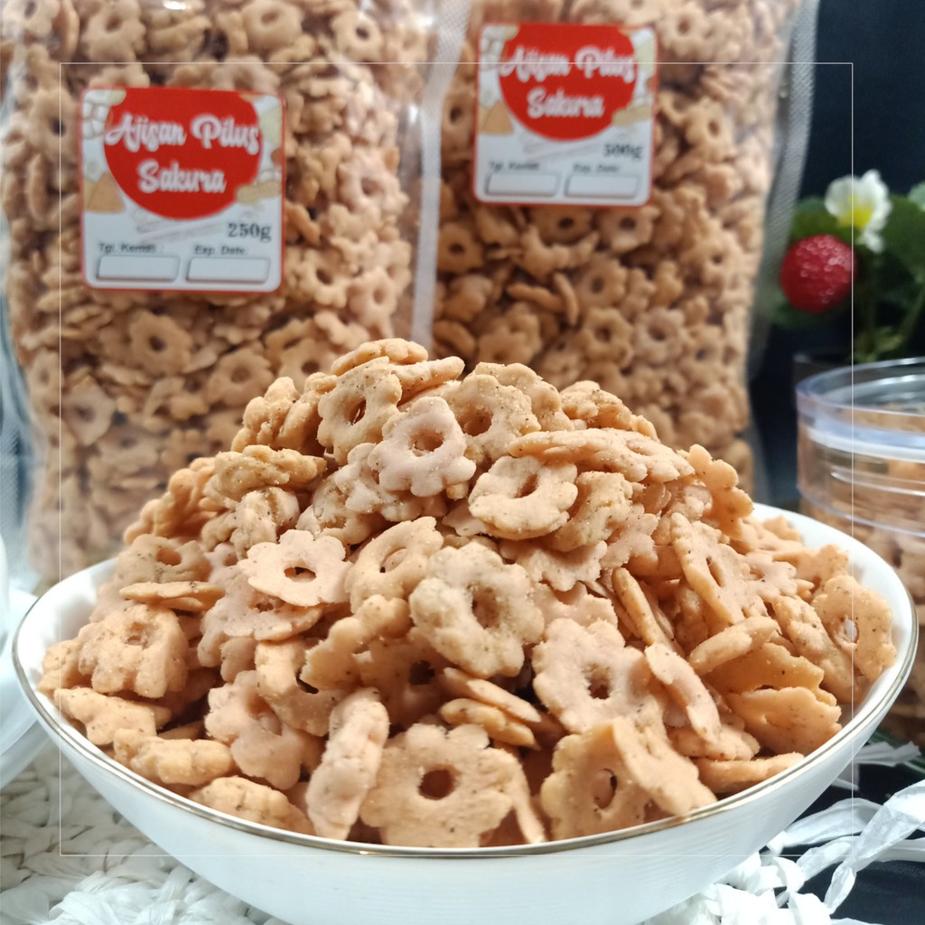 Jual snack kiloan ajisan snack pilus sakura 500gram | jajanan jadul ... Jual snack kiloan ajisan snack pilus sakura 500gram | jajanan jadul ...