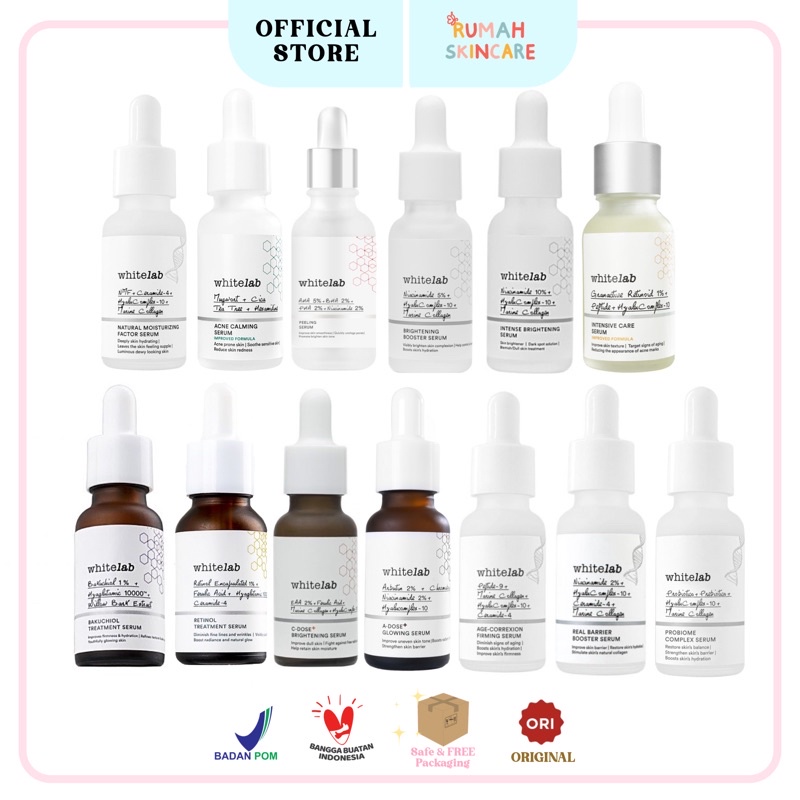 Jual WHITELAB Face Serum All Series / Intense Brightening serum ...