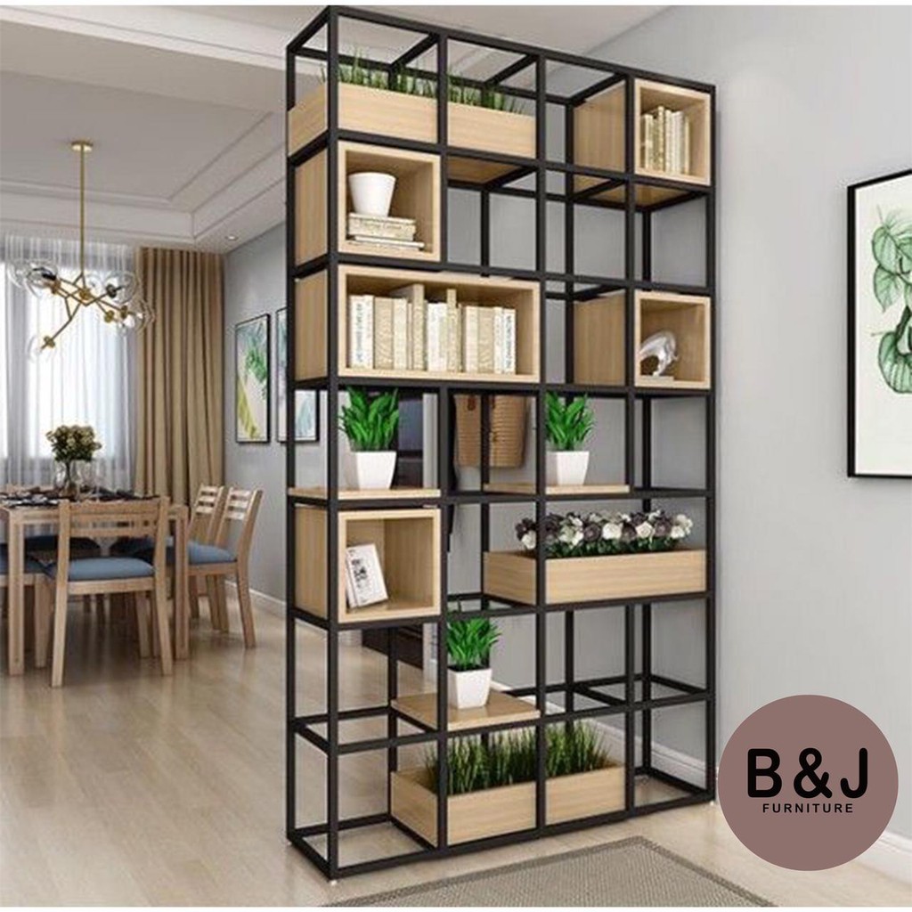 Jual Rak partisi penyekat ruang minimalis Industrial RK 08 | Shopee ...