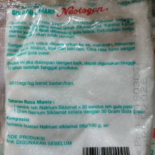 Jual Sari Manis Bell 40gr natrium siklamat pemanis neotogen gold bell ...