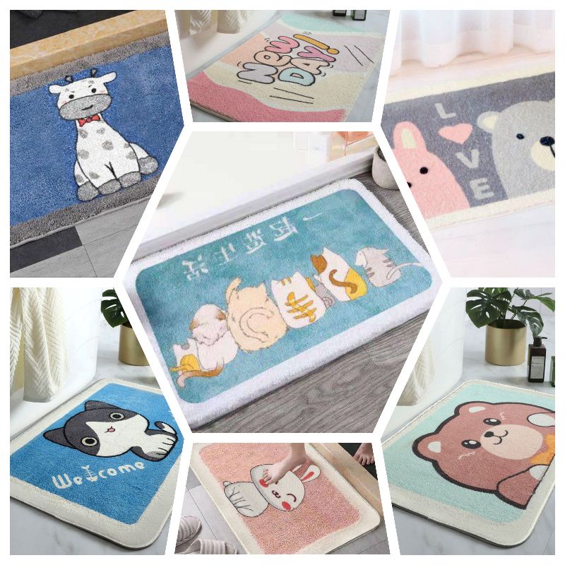 Jual KESET LANTAI KASMIR GAMBAR KARTUN LUCU | Shopee Indonesia