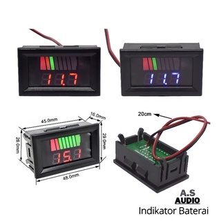 Jual Battery Charger Level Indicator Aki+Voltmeter /Indikator Baterai 18650 | Shopee Indonesia