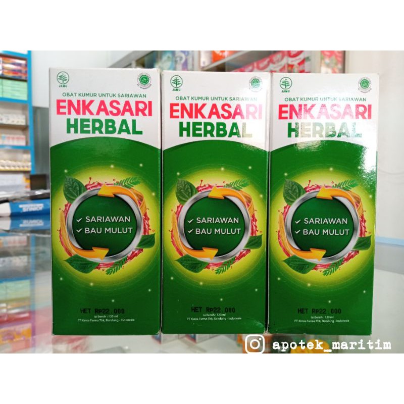 Jual ENKASARI HERBAL 120ml Obat Kumur Untuk Sariawan Indonesia|Shopee ...