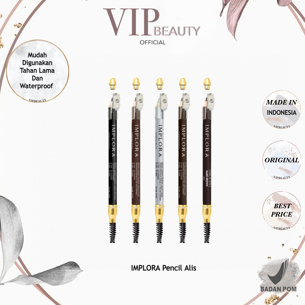 Jual IMPLORA Eyebrow Pencil / Softbrow Pencil 2.5gr | Shopee Indonesia