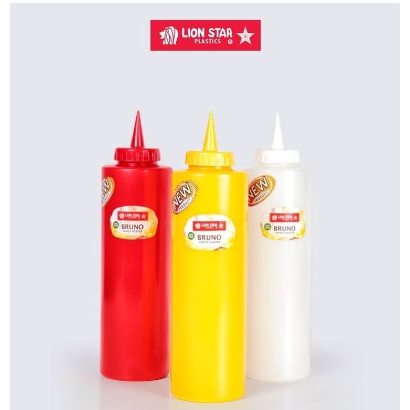 Jual Bruno Sauce Keeper 425 ml Lion Star / Botol Saos / Botol Kecap ...