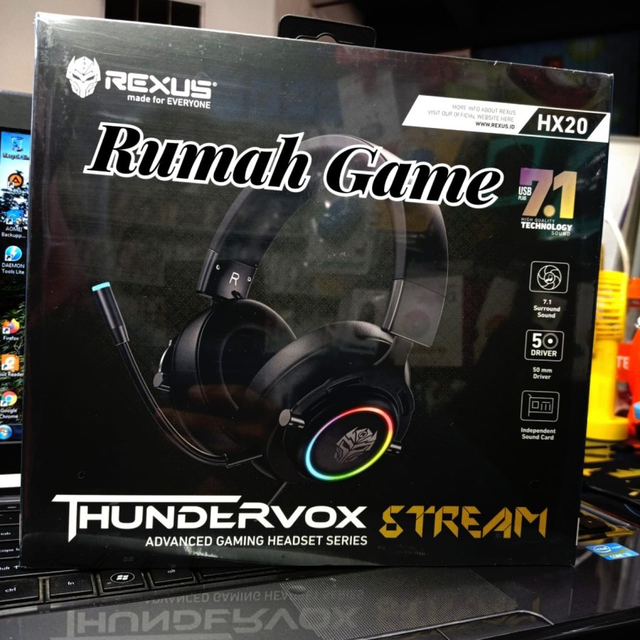 Jual Rexus HX20 Thundervox Stream Headset Gaming 7.1 Surround | Shopee ...