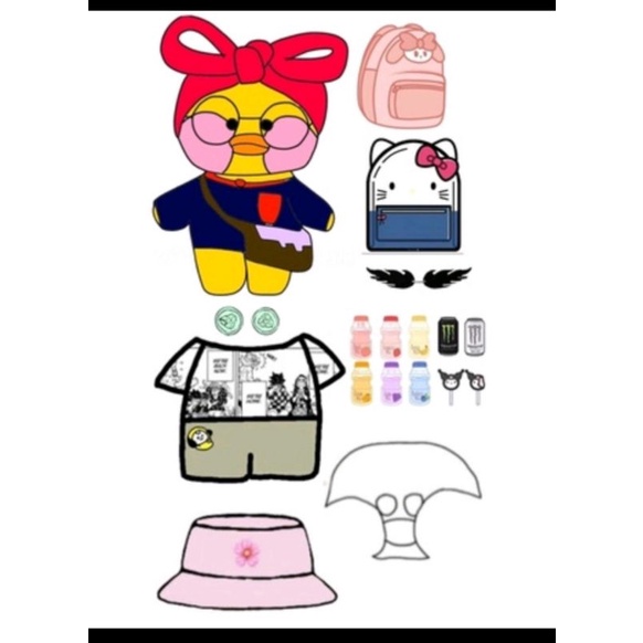 Jual paper duck kertas anti air/mainan viral tiktok/bongkar pasang baju ...