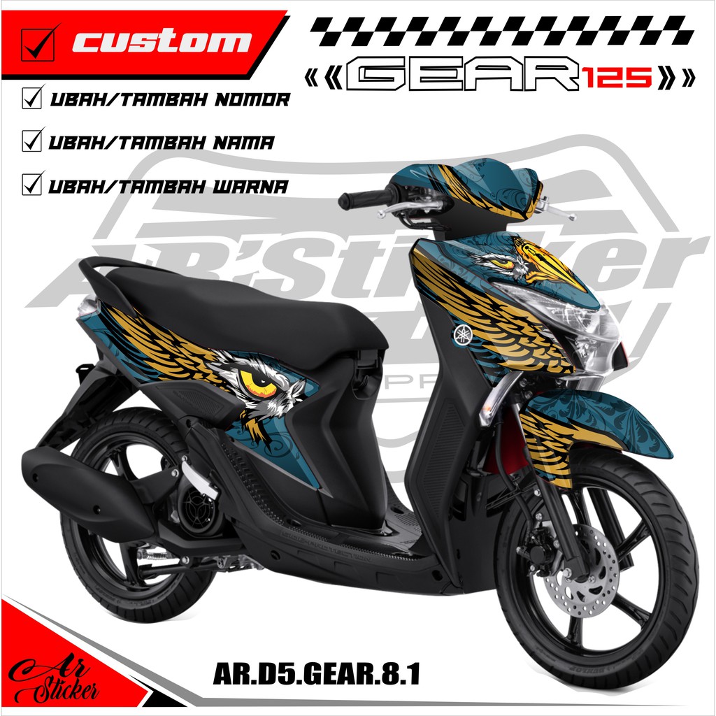 Jual Decal Sticker Yamaha Mio Gear 125 full body - Decal Stiker Gear ...
