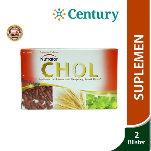 Jual Nutrafor Chol 60 Kapsul/suplemen/kolesterol/jantung/lemak darah ...