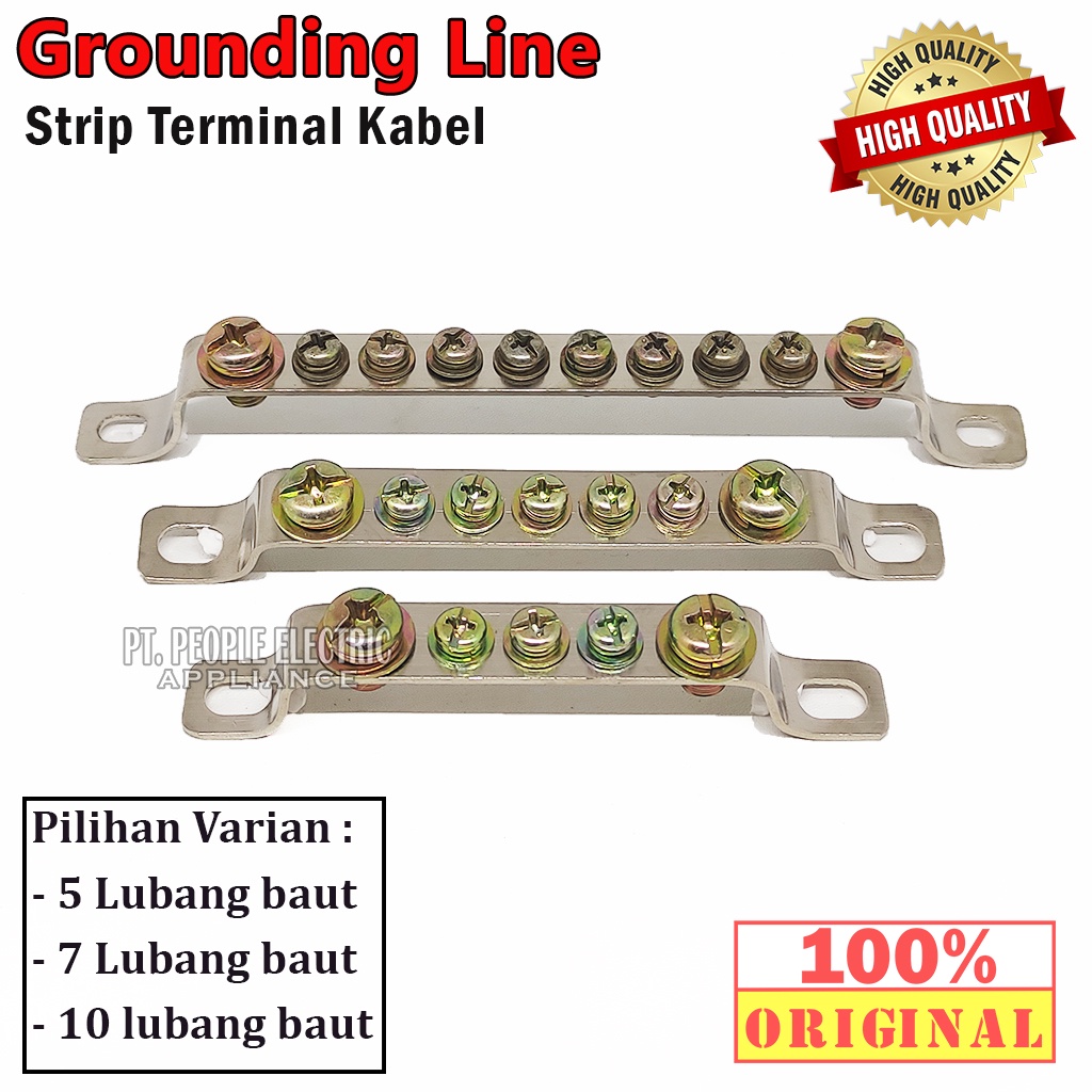 Jual GROUNDING LINE STRIP TERMINAL KABEL 5 baut 7 baut 10 BAUT | Shopee ...