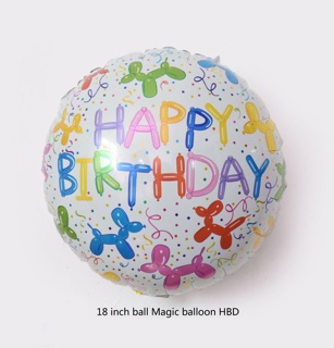 Jual Balon foil hbd bulat - balon happy birthday - balon hbd - balon ...