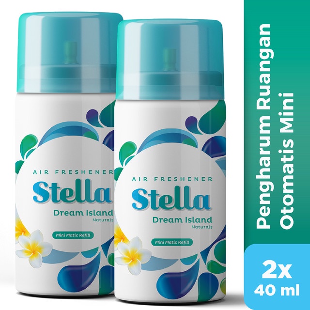 Jual Stella Mini Matic Refill Dream Island 40ml x 2 - Refill Pengharum ...