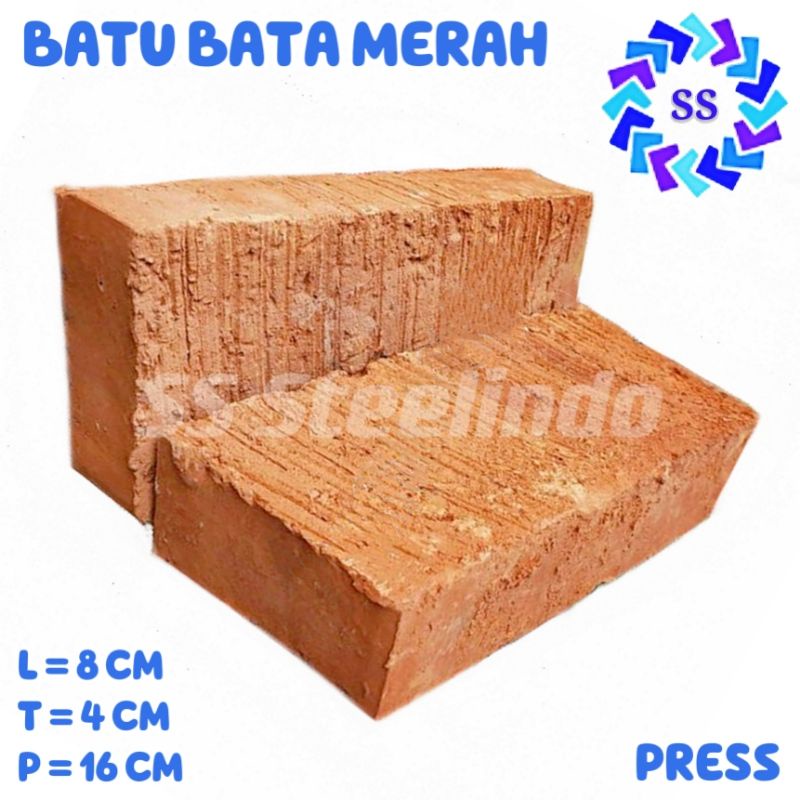 Jual BATU BATA MERAH PRESS (16CM X 8CM X 4CM) | Shopee Indonesia