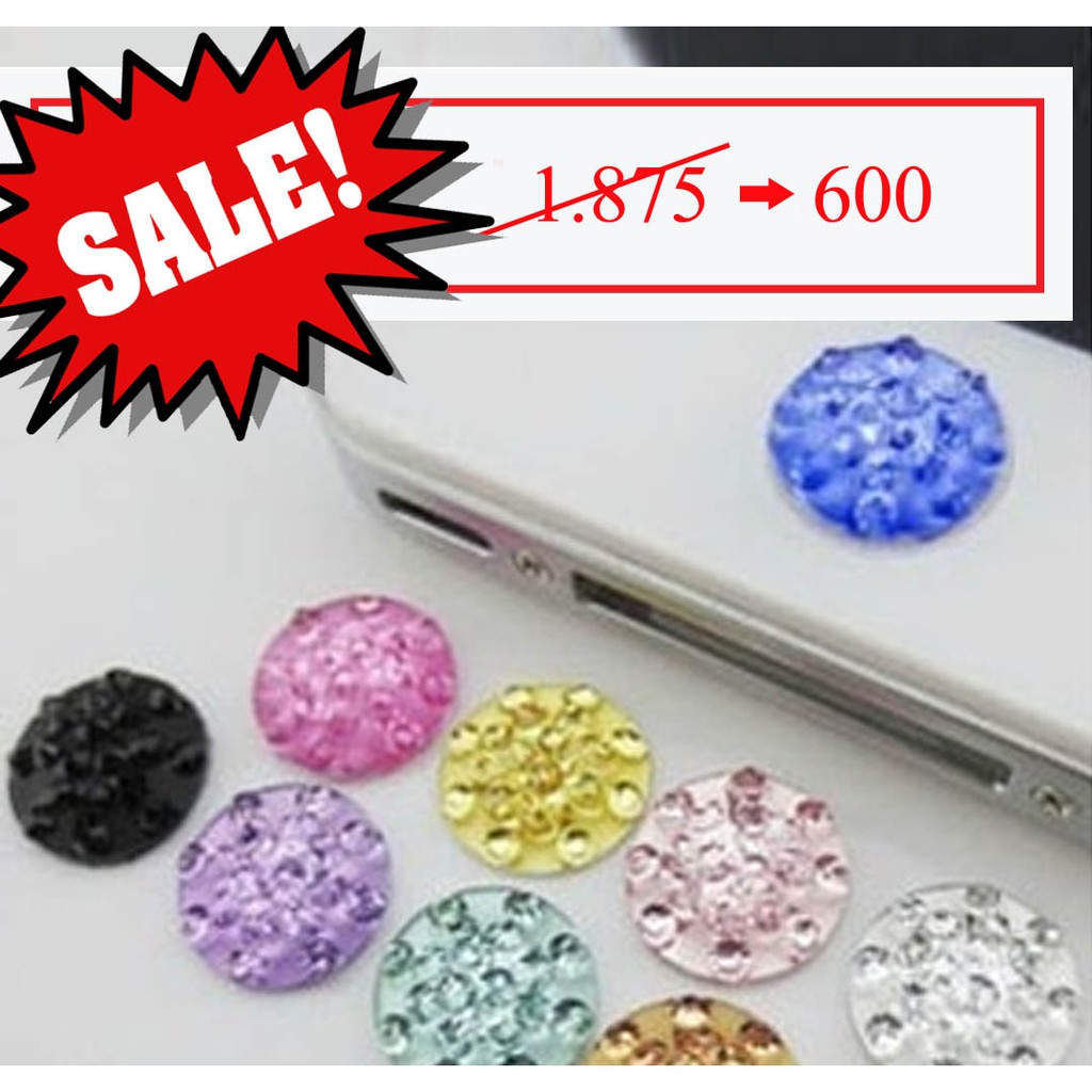 Jual stiker tombol home apple / apple home button diamond stickers (1J4 ...