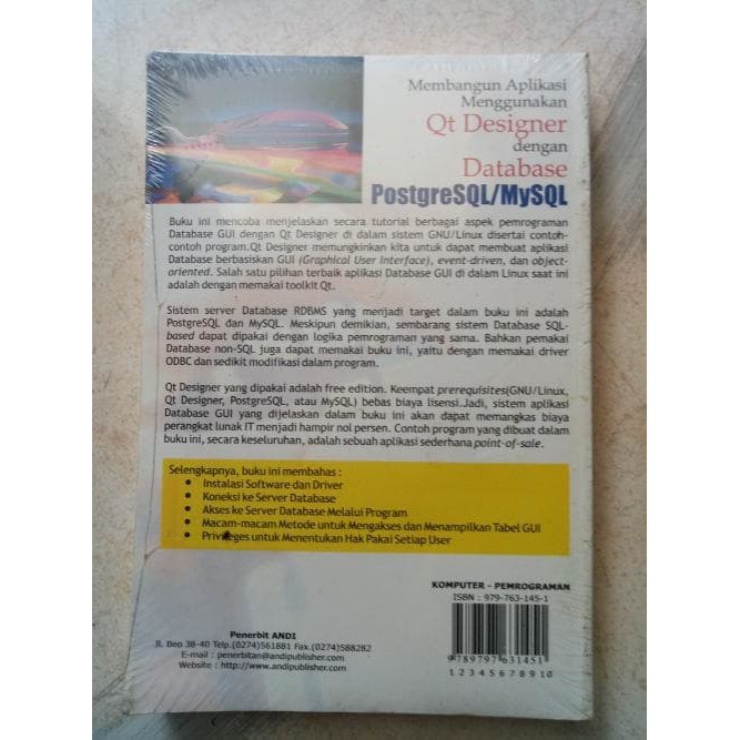 Jual Buku ASLI - MEMBANGUN APLIKASI MENGGUNAKAN QT DESIGNER DENGAN | Shopee Indonesia
