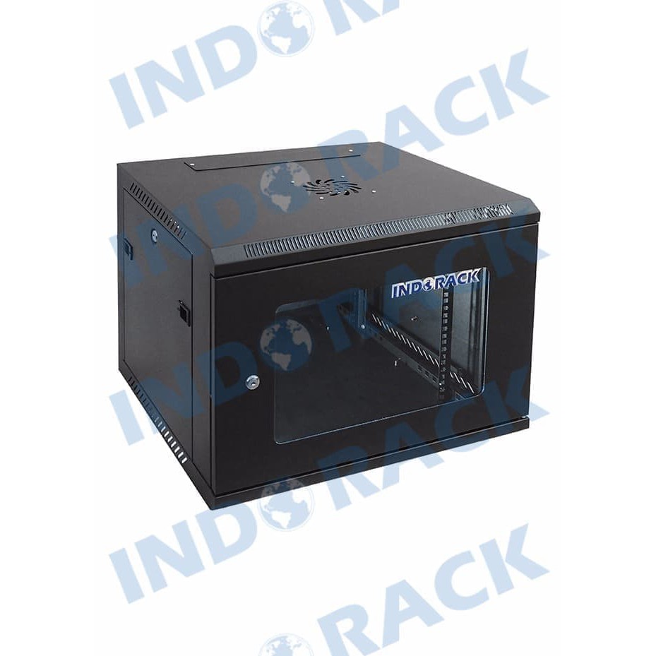 Jual INDORACK - Rack Server Wallmount Rack Single Door WR5008S-8U 19 ...