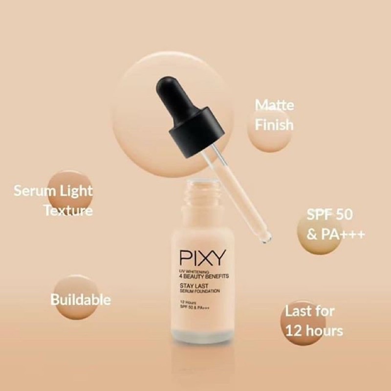 Jual pixy stay last serum foundation | Shopee Indonesia