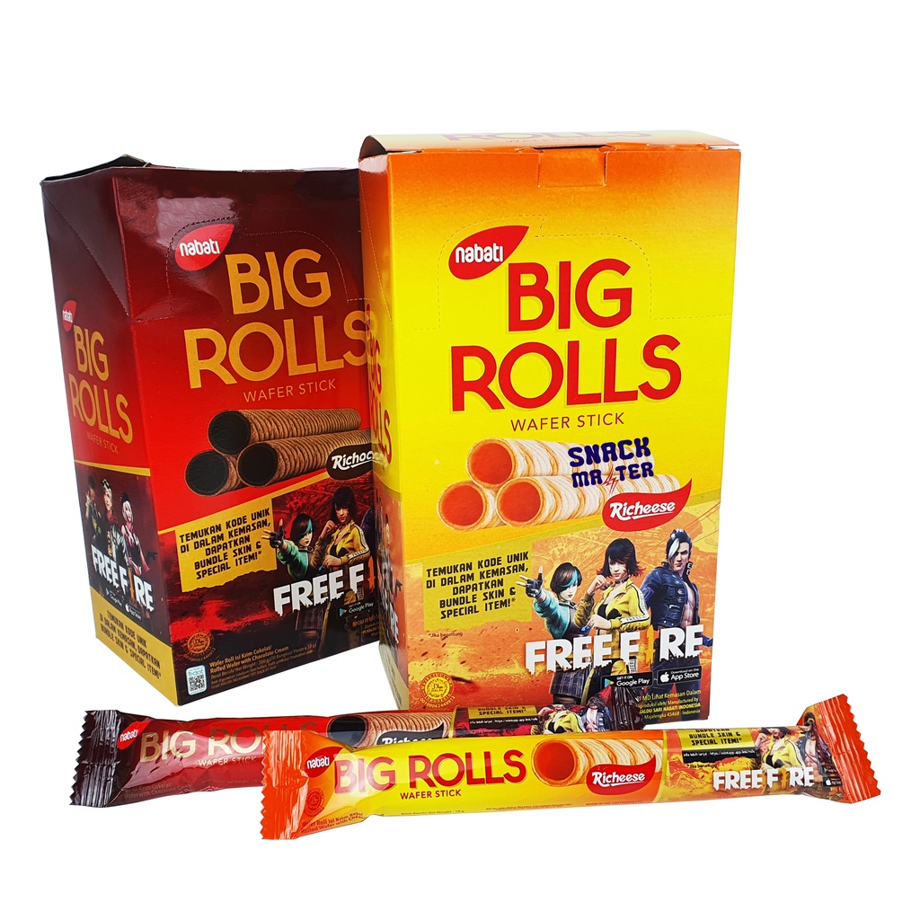 Jual Nabati Big Rolls Chocolate BOX - Netto 20 bks x 18 gr | Shopee ...