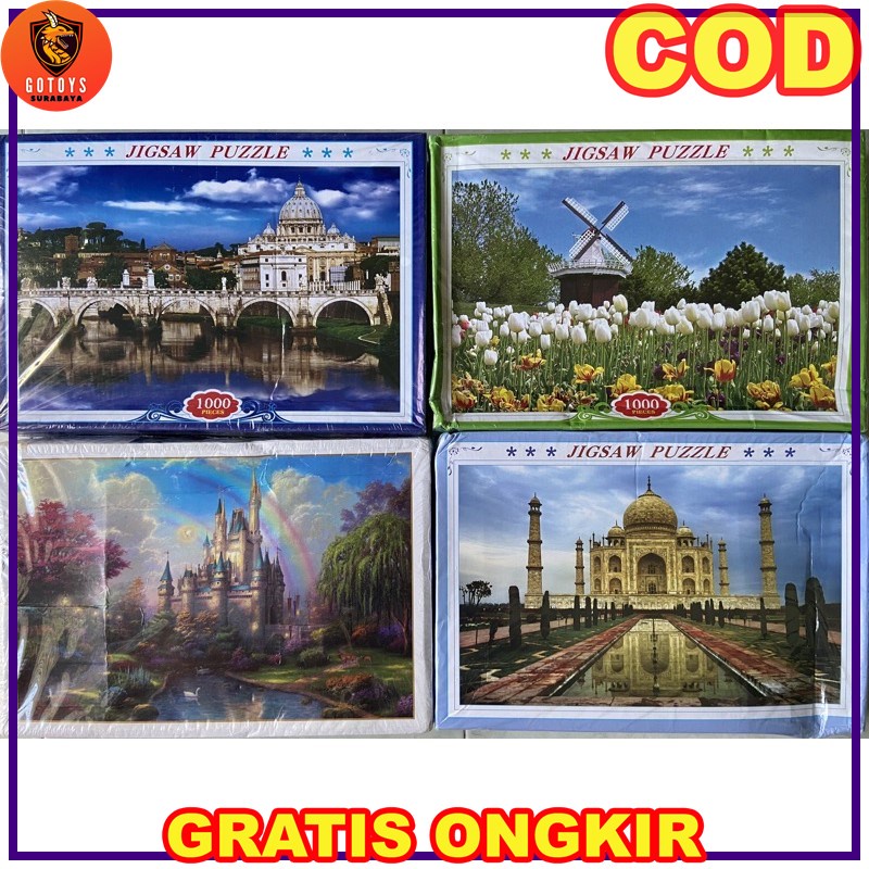 Jual Mainan Puzzle Menyusun Gambar Jigsaw Keindahan Alam Isi 1000pcs ...