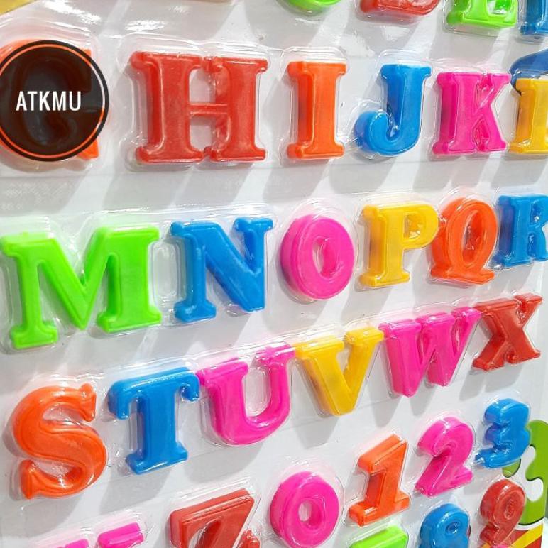 Letter & Number Magnetic / Magnet Huruf & Angka / Huruf Kapital dan ...