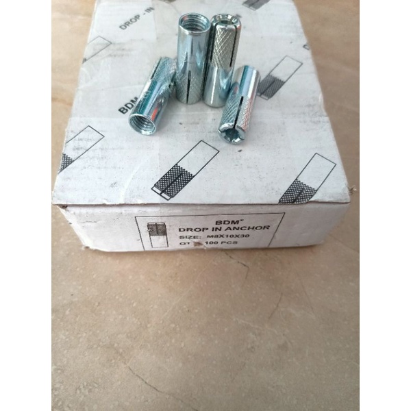 Jual dynaset m8 dinaset M8 /drop in Anchor m8 /10 pcs | Shopee Indonesia