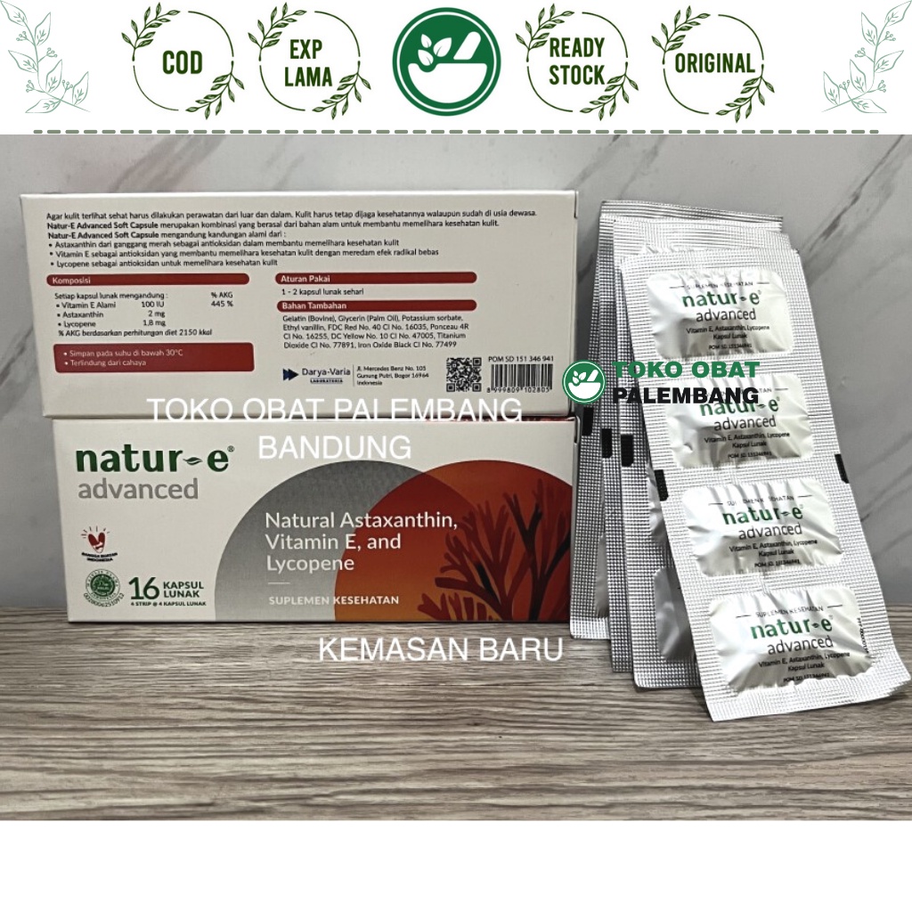 Jual Natur-E Advanced 16 Softgel Astaxanthin Natural Vitamin E Lycopene ...