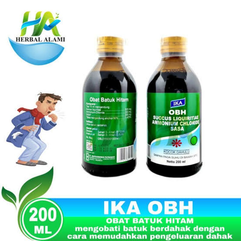 Jual OBH IKA SYRUP ( Tersedia Ukuran 200 ML,100 ML ) /Obat Batuk Hitam ...