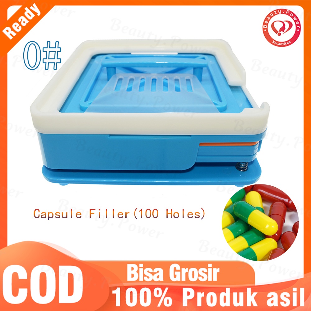 Jual Alat Pengisi Bubuk Kapsul Manual 100 Lubang Bahan Plastik Food ...