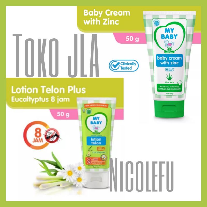Jual MY BABY Lotion Telon Plus 50gr / My baby Diapers Rash Cream 50gr ...