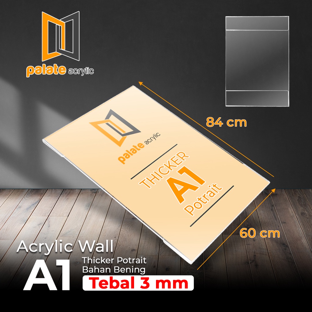 Jual ACRYLIC WALL A1 / AKRILIK/ THICKER PORTRAIT / AKRILIK DINDING ...