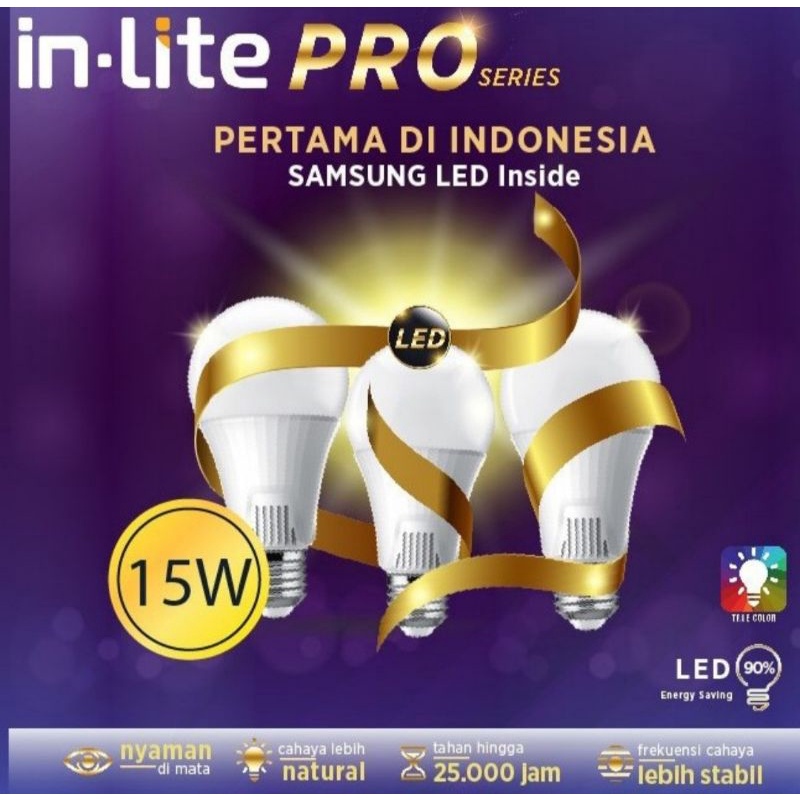 Jual Inlite/ IN LITE Led Bulb 15W - INB009 | Shopee Indonesia