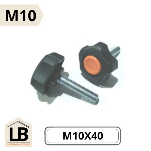 Jual BAUT KNOB STAR M10x40 STAINLESS STEEL | Shopee Indonesia