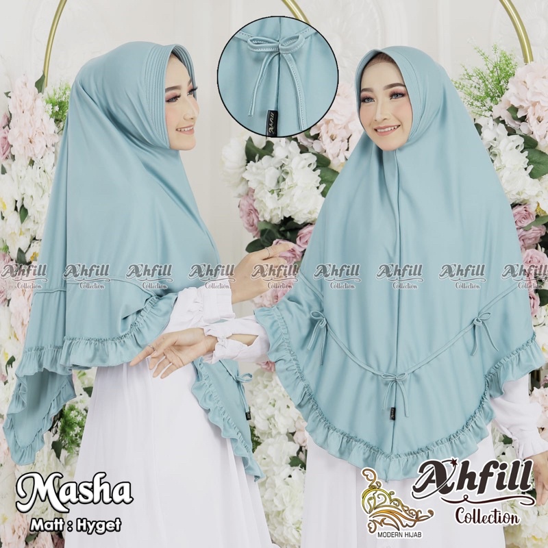 Jual MASHA ORI Ahfill Hijab Collection Instan Jumbo Hyget Super Premium ...